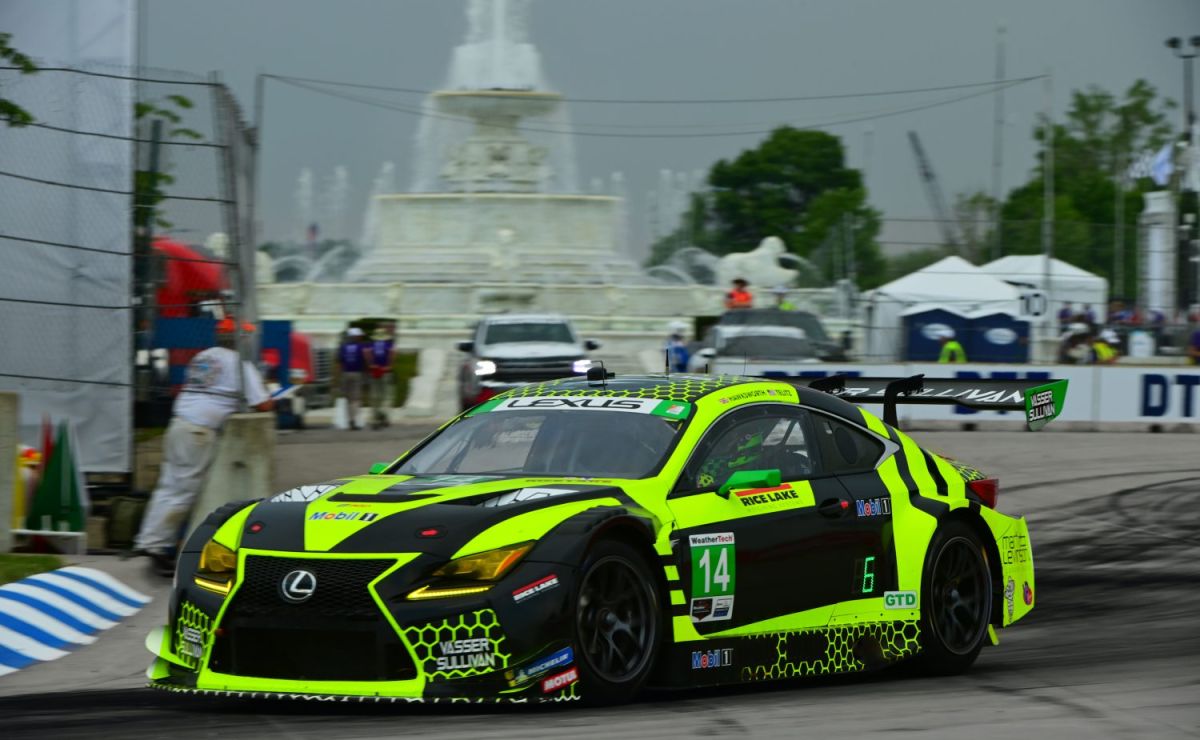 El Lexus RC F GT3 estuvo entre los cinco primeros en la carrera del ...