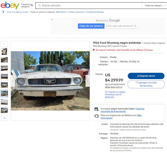 eBay Motors USA: cómo comprar autos y repuestos en eBay Estados Unidos ...