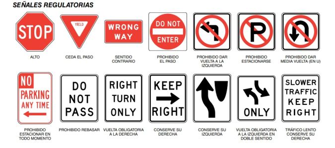 Señales de tránsito en Texas: examen de manejo 2025 - Siempre Auto