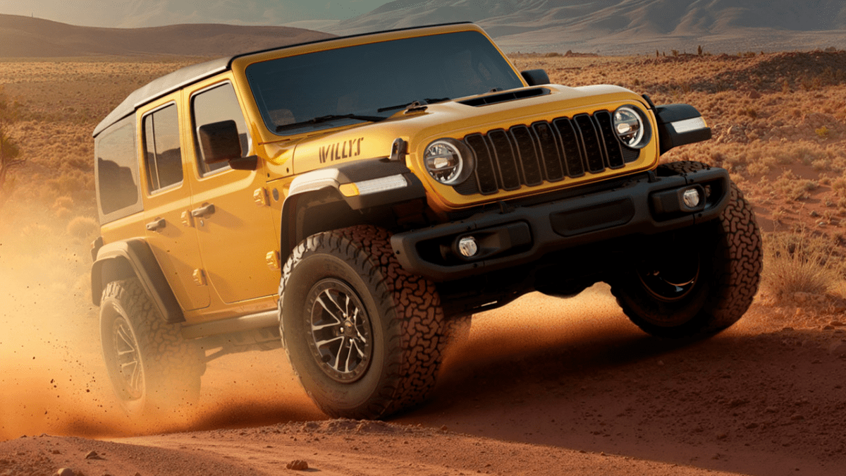 Amarillo como el oro: así ruge el nuevo Jeep Wrangler Willys 392 2026 ...